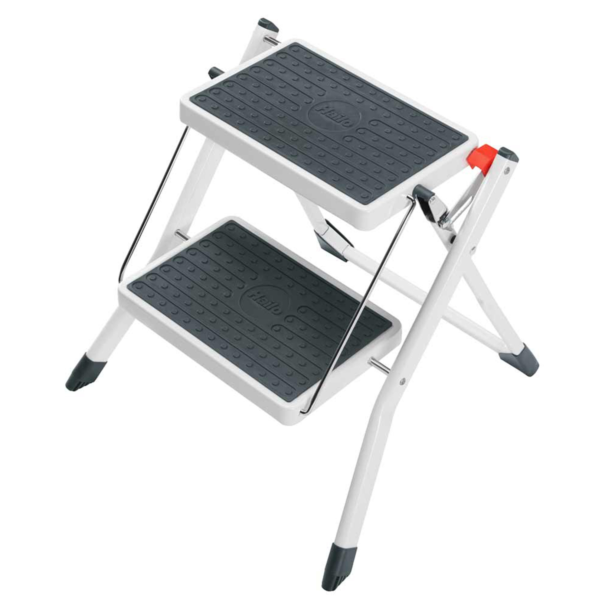 Hailo USA Inc. Hailo MK60 Mini Steel Step Stool with Anti-Slip Stairs ...