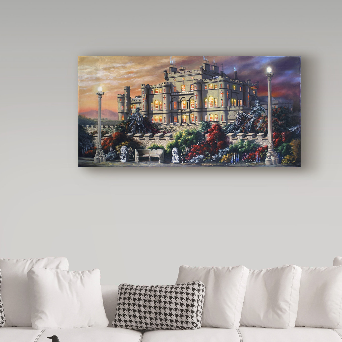 Millwood Pines Ferhart 'Castle, Two Knights' Vintage Advertisement on ...