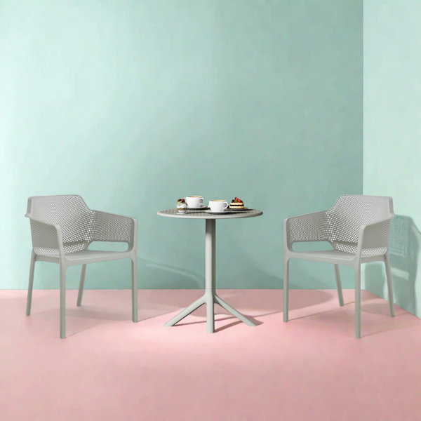 Latitude Run® Maarya 2 - Person All Weather 23.6'' L Outdoor Bistro Set ...