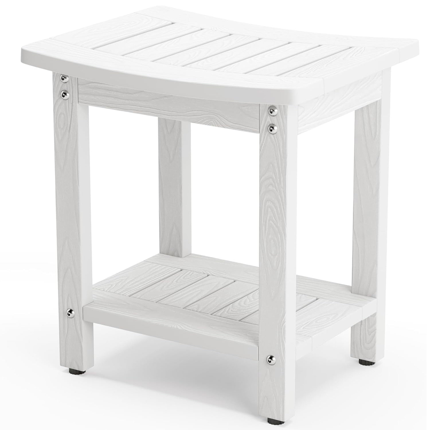 Lark Manor™ HDPS Shower Bench Seat, Shower Stool for Shower Waterproof ...