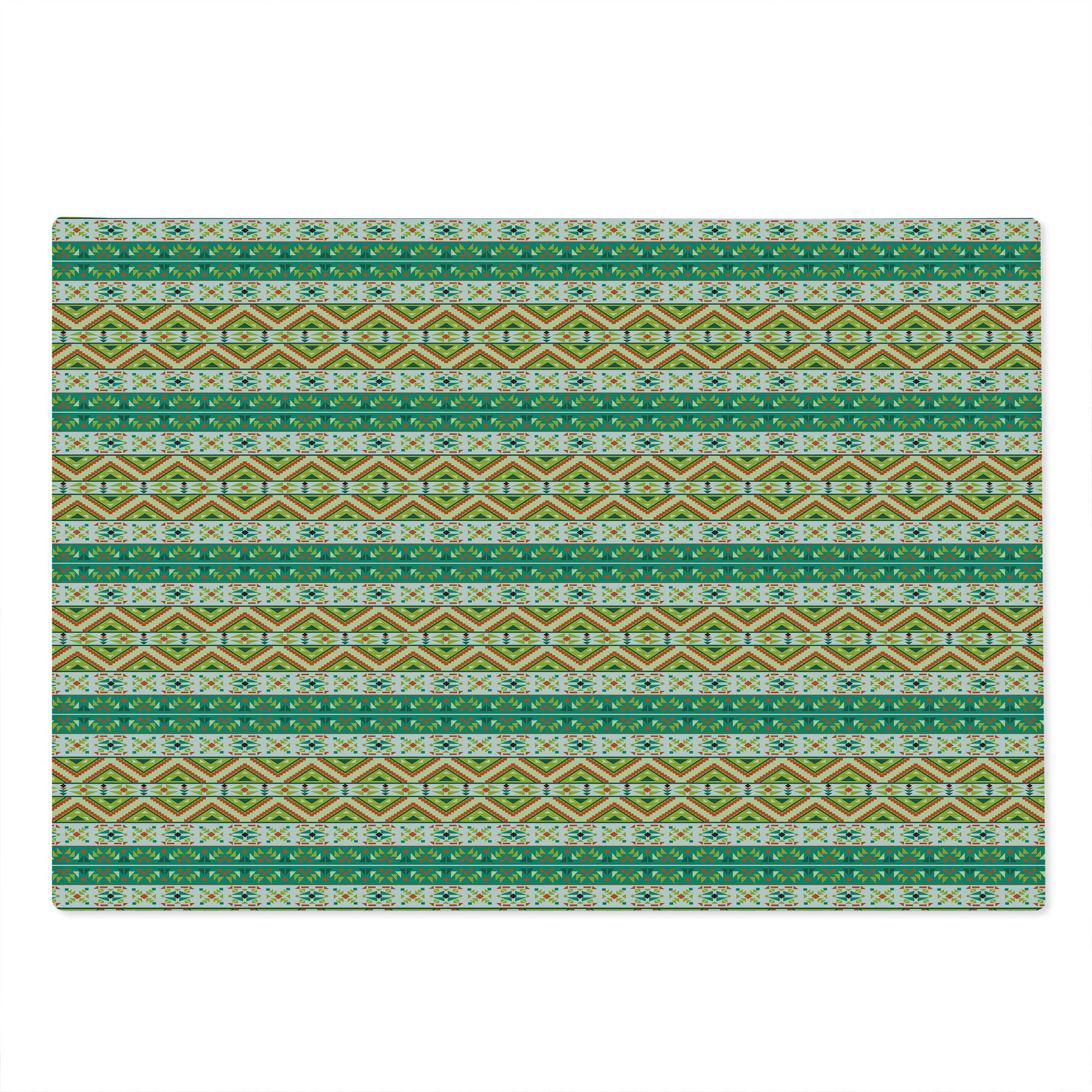 Ambesonne Colorful Cutting Board Large Size Ethnic Geometric Shapes ...