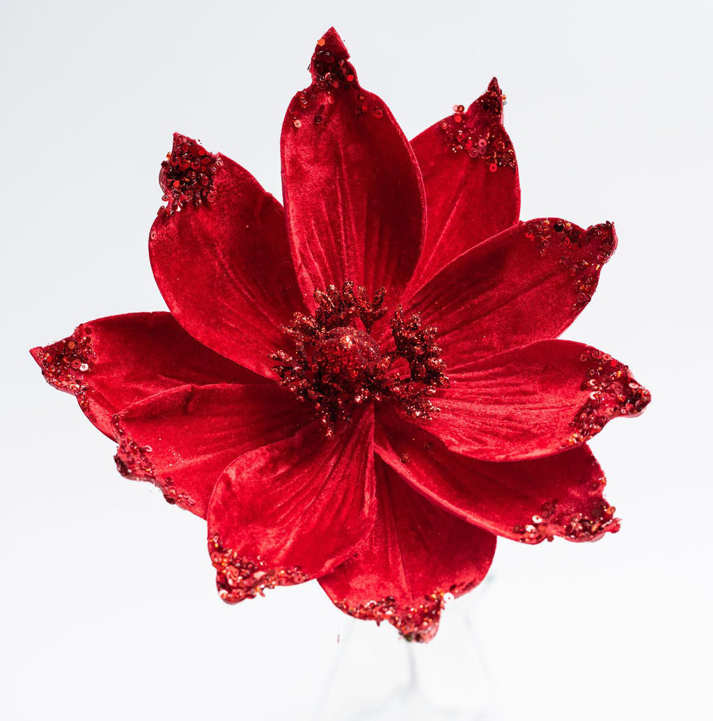 Primrue Red Valentina Magnolia Stem Artificial Flower | Wayfair