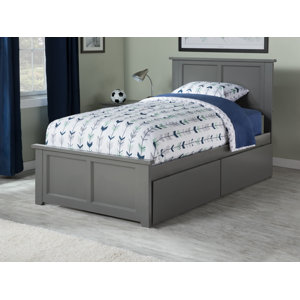 Lark Manor Amear Solid Wood Storage Platform Bed with Under Bed Drawers ...