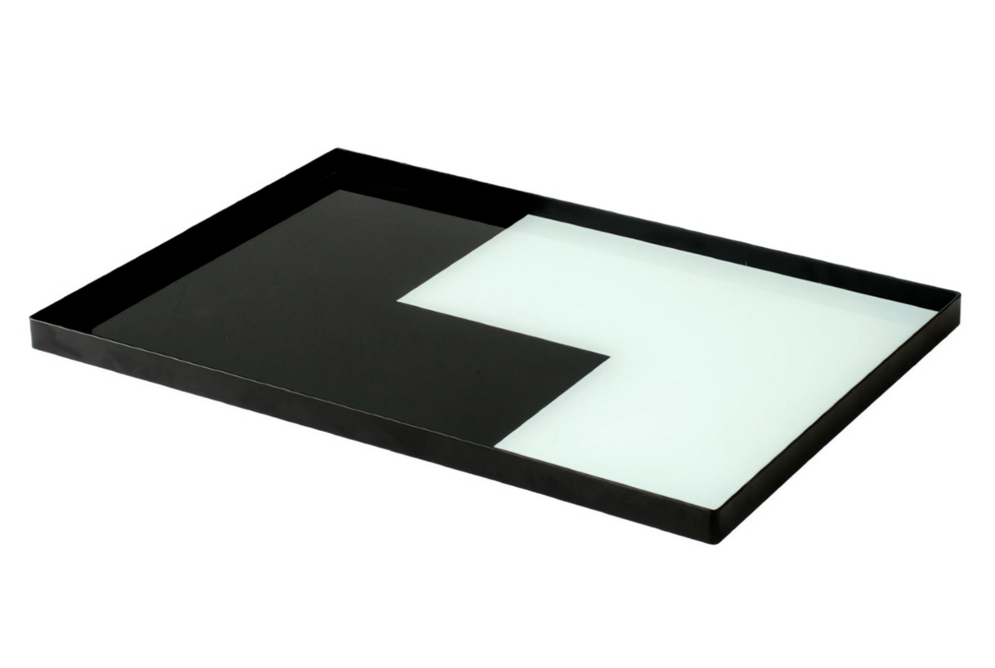 Hokku Designs Light Luxury Minimalist Glass Metal Tray - Creative Foyer ...