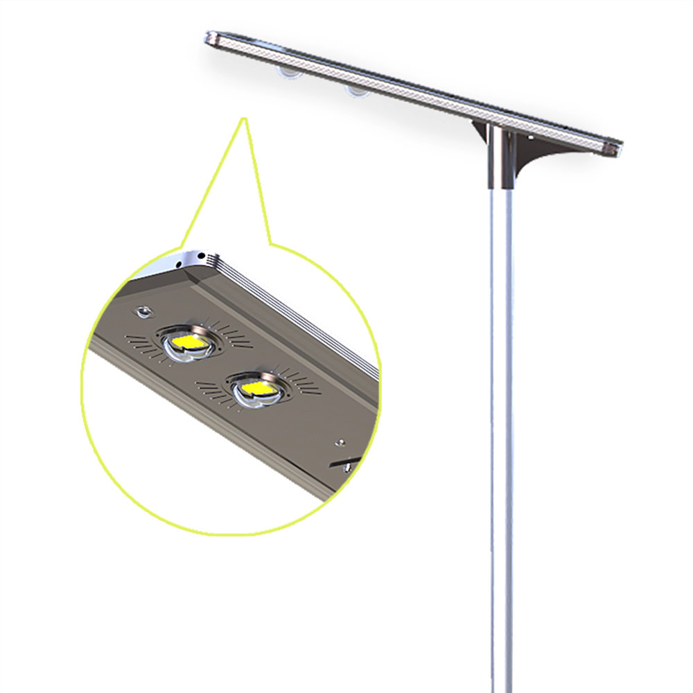 eLEDing 60-Watt Gray Solar Ultra Powerful Motion Activated Outdoor ...