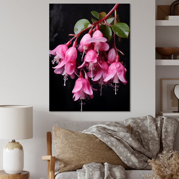 Red Barrel Studio® Pink Fuschia Flowers Ladys Eardrop - Fuschia Wall ...