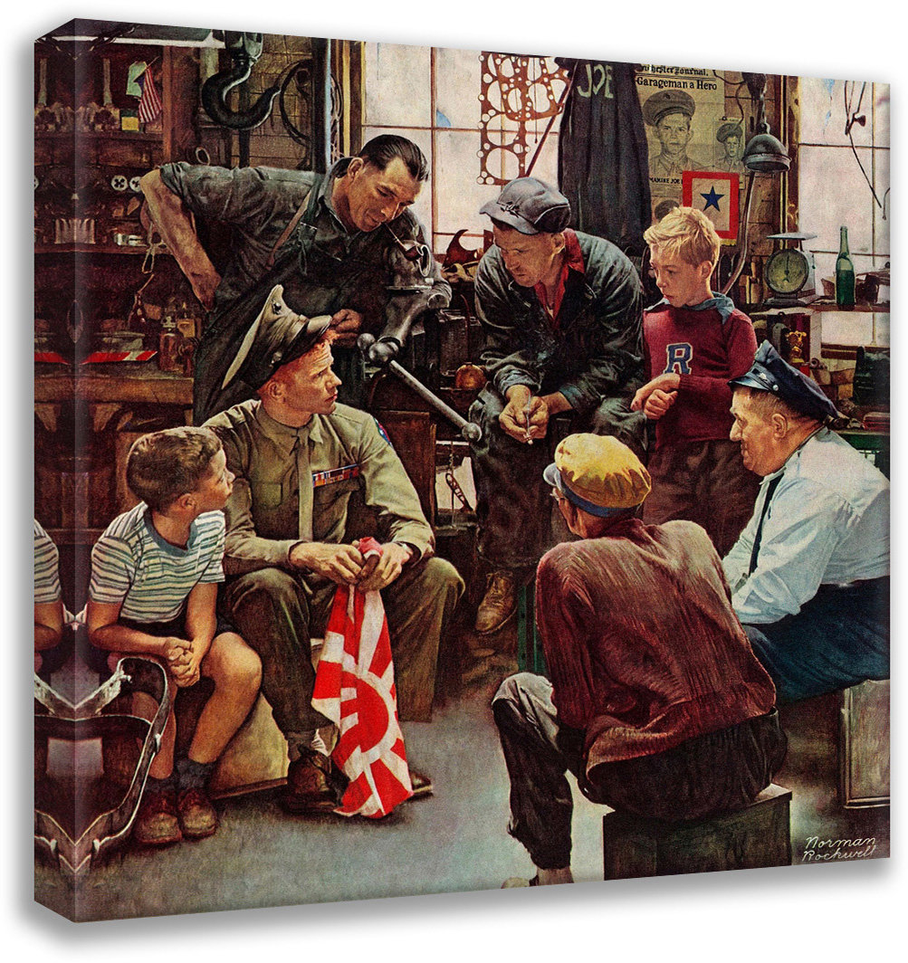 Lark Manor™ Reflections of a Hero by Norman Rockwell Gallery Wrapped ...