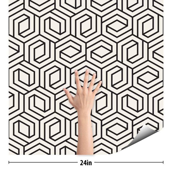 WallsByMe Peel & Stick Geometric Panel | Wayfair