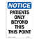 SignMission Patients Only Beyond This Point Sign | Wayfair