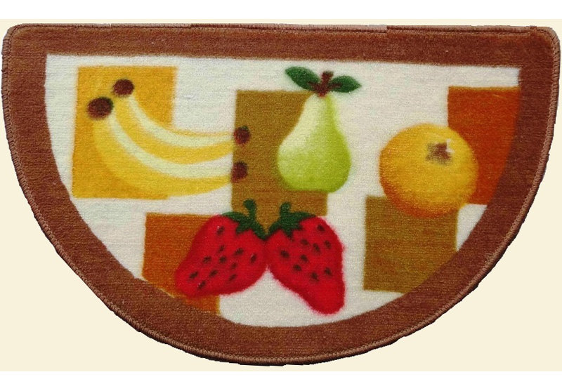 August Grove® Half Moon Fruit Kitchen Mat | Wayfair