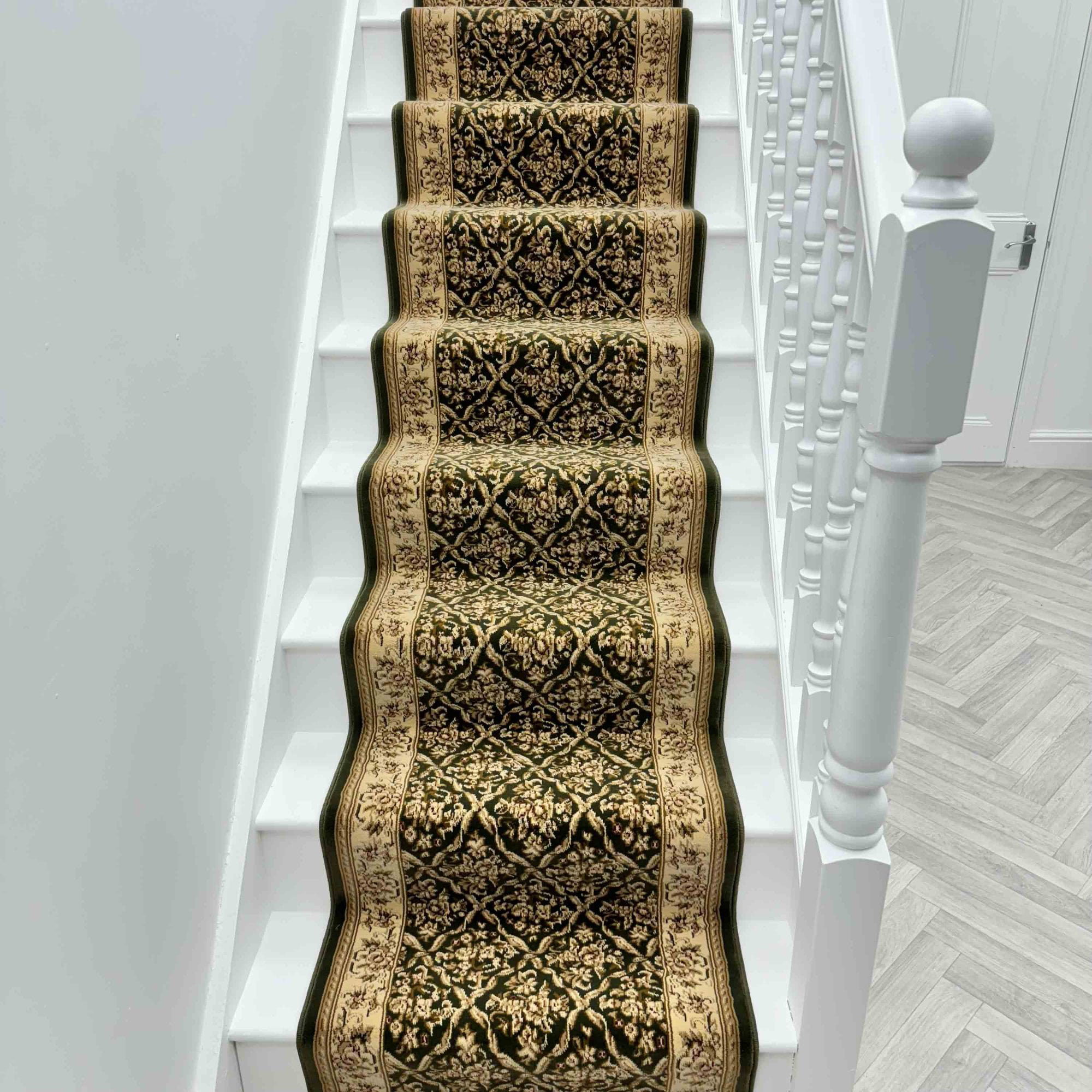 Rosalind Wheeler Legacy Green Stair Runner – Soft, Comfortable ...