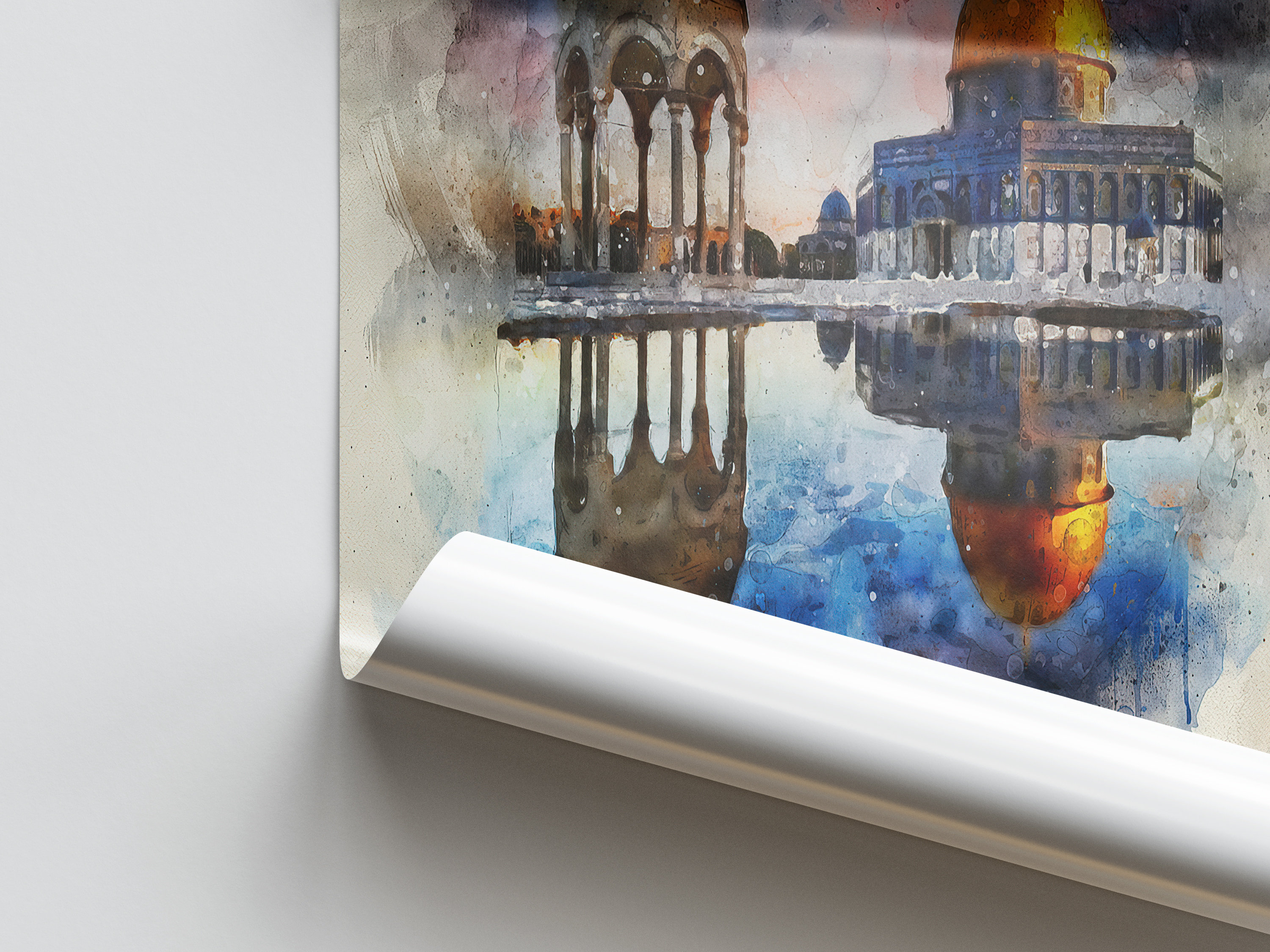Lark Manor™ Al Aqsa Mosque Modern Art Canvas - Muslim Housewarming Gift ...