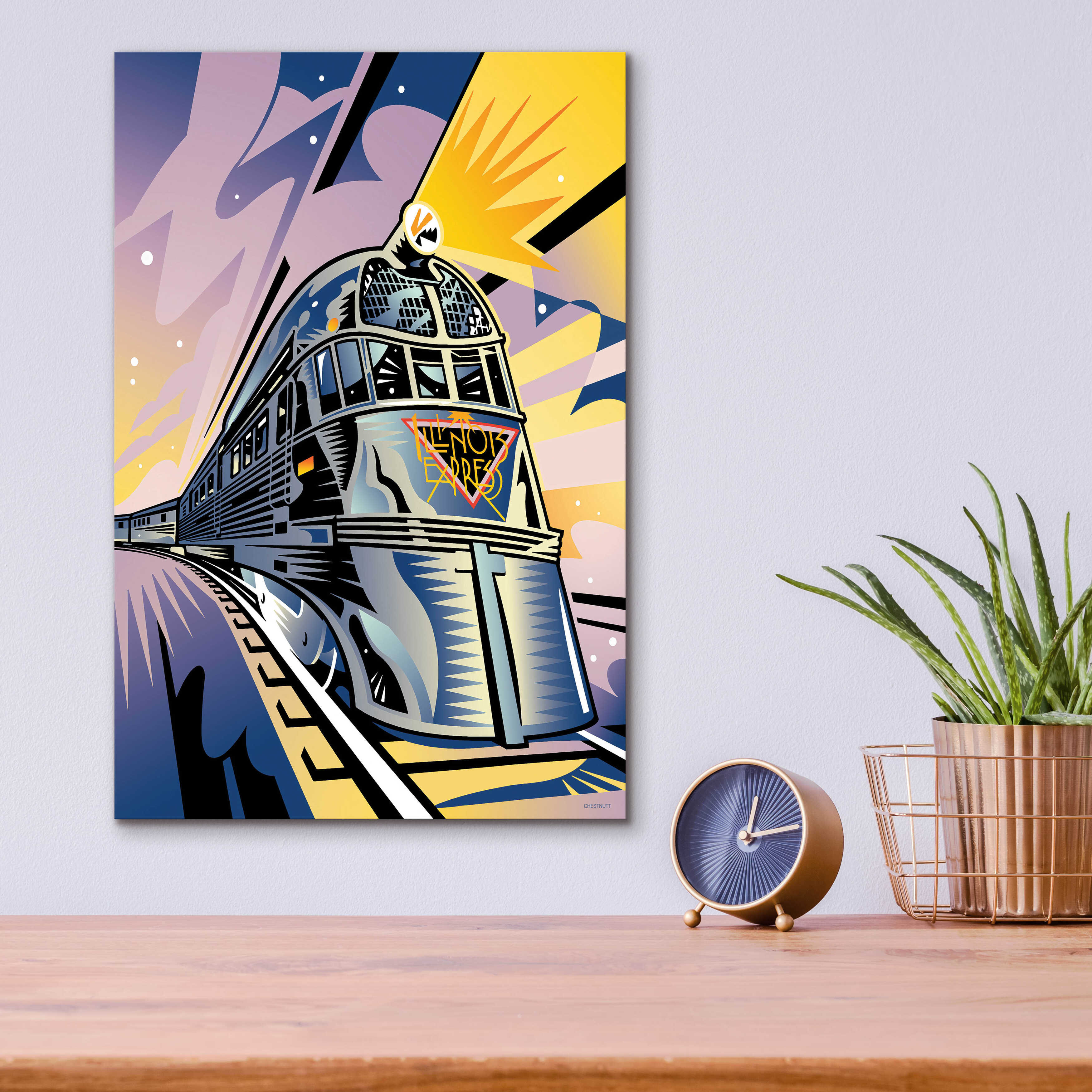 Latitude Run® Epic Art 'Pioneer Zephyr' By David Chestnutt, Acry ...