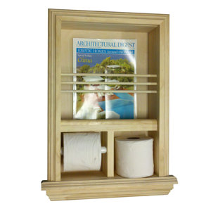 Timber Tree Cabinets Meridian Recessed Magazine Rack | Wayfair