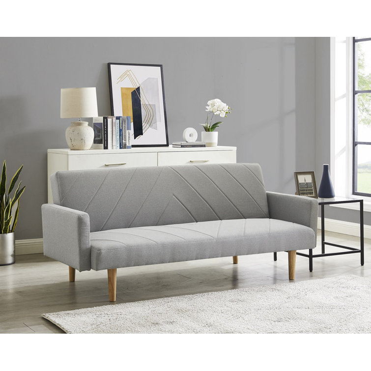 17 Stories 185Cm Square Arm Sofa Bed | Wayfair.co.uk