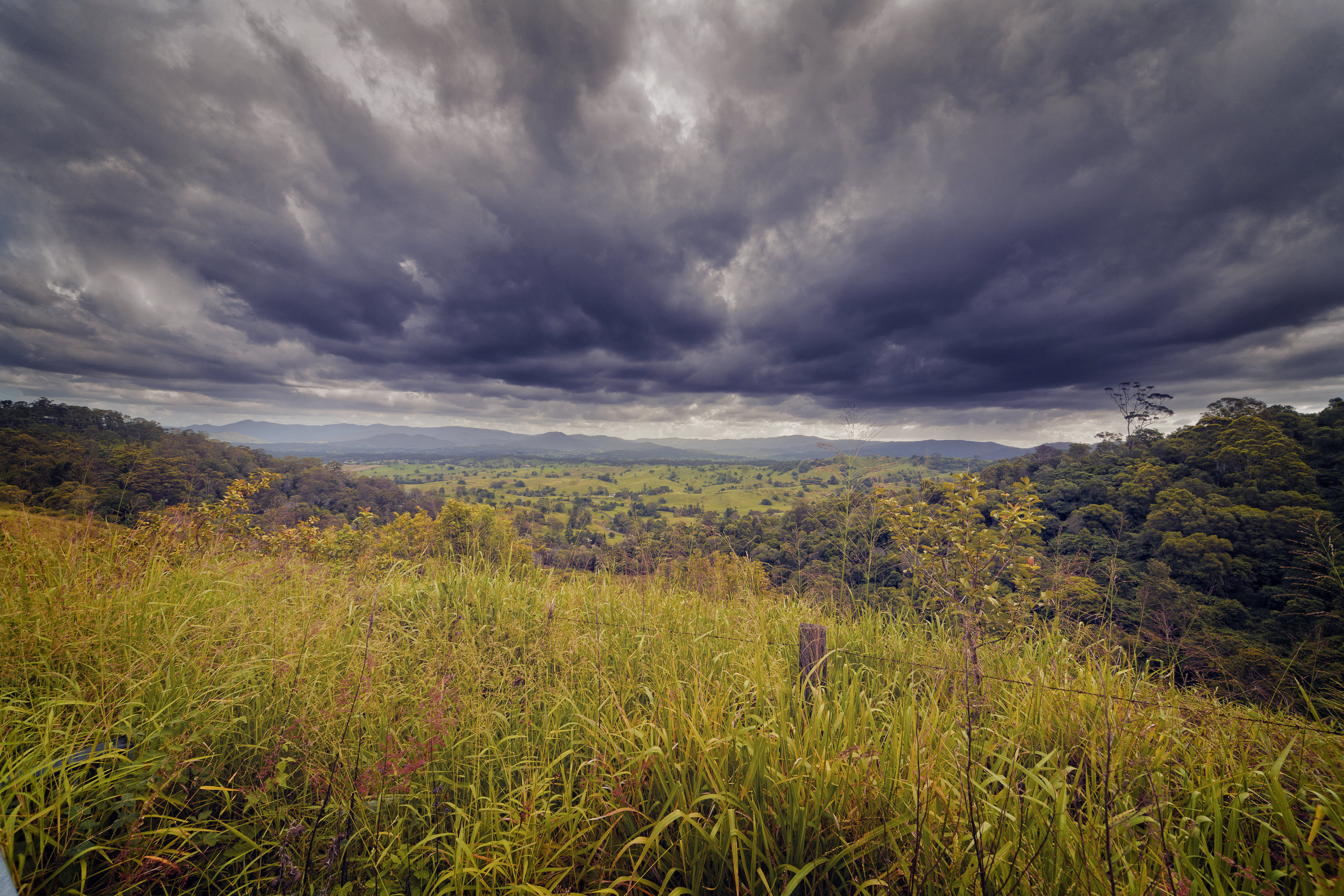 17 Stories Stormy Skies Over Valley by Quirex - Print | Wayfair.co.uk