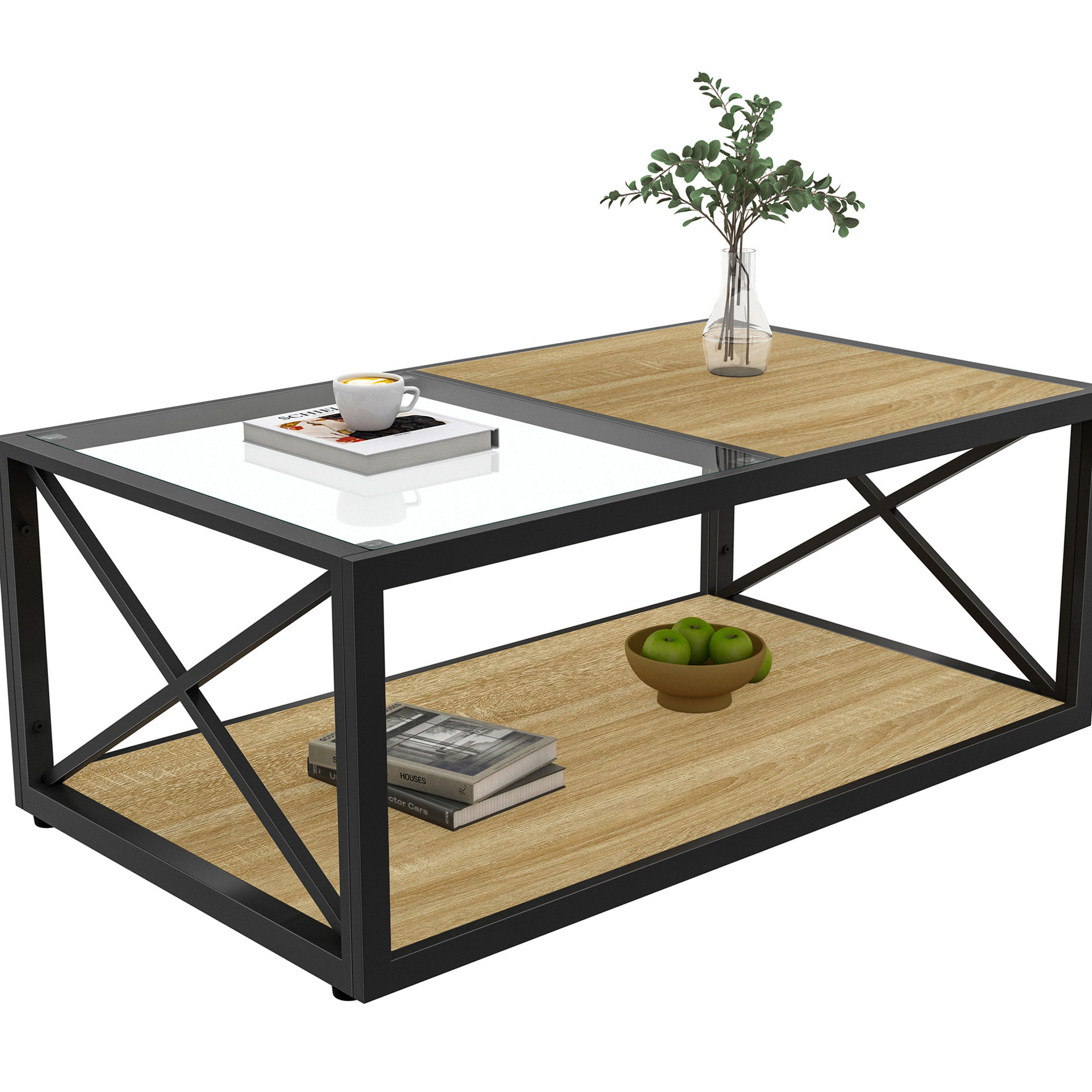 Wrought Studio™ Indoor Foldable Brown Frame With - Slip Surface, Can ...