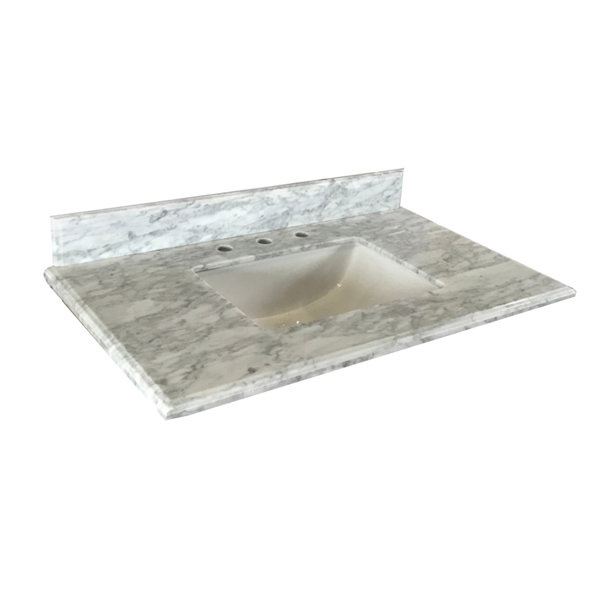 Highland Dunes Barnard 37'' Single Bathroom Vanity with Ceramic Top ...