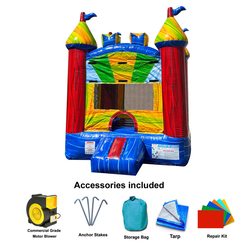Jingo Jump 10' x 10' Bounce House with Air Blower | Wayfair
