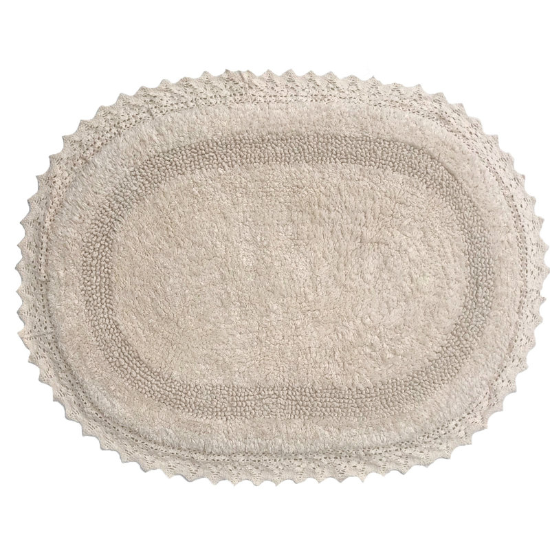 Rosalind Wheeler Georg 100% Cotton Bath Rug with Non-Slip Backing ...