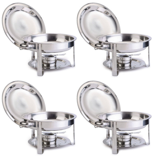 The Party Aisle 4,5 Liter Edelstahl Chafing Dish mit Deckel 30cm Buffet ...