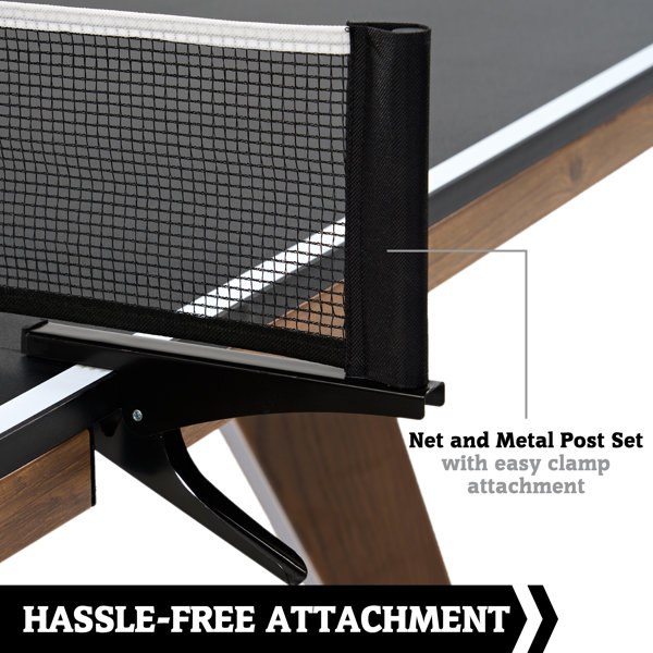 Hall Of Games Modern Midcentury Table Tennis Table With Easy Clamp ...