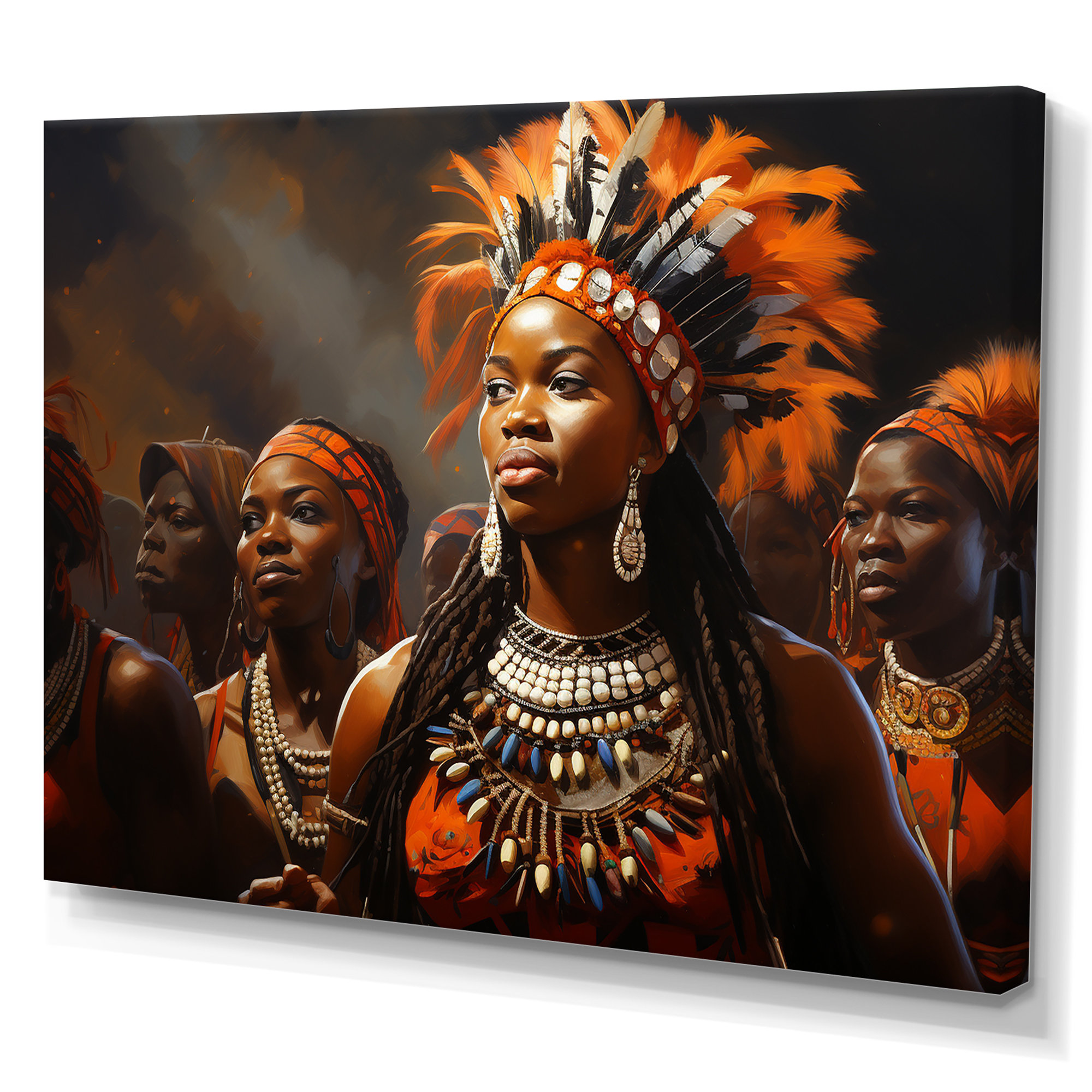 Bungalow Rose Brown African Zulu Festive Revelry - African Tribal ...