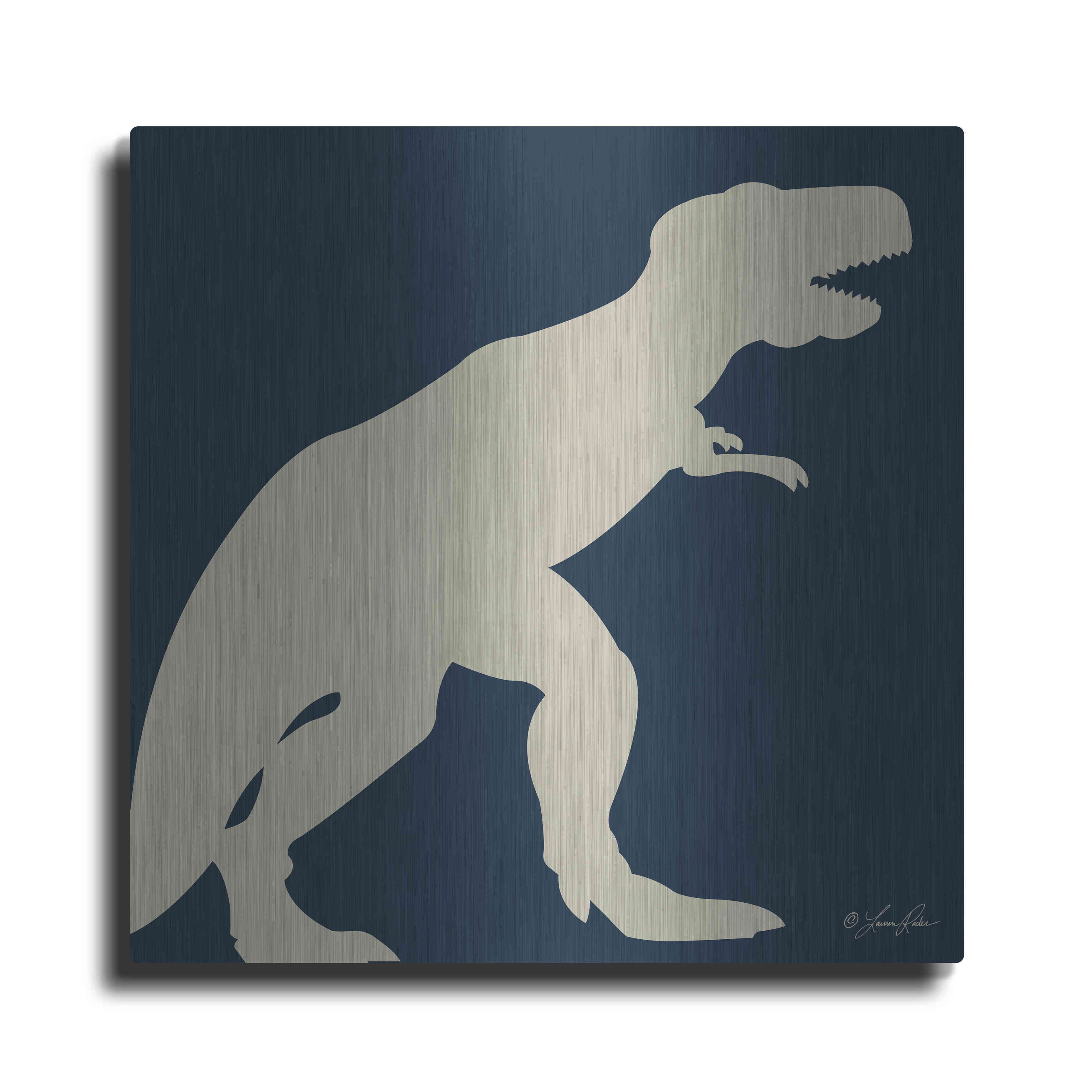 Zoomie Kids Dino I by Lauren Rader - Unframed Painting on Metal | Wayfair