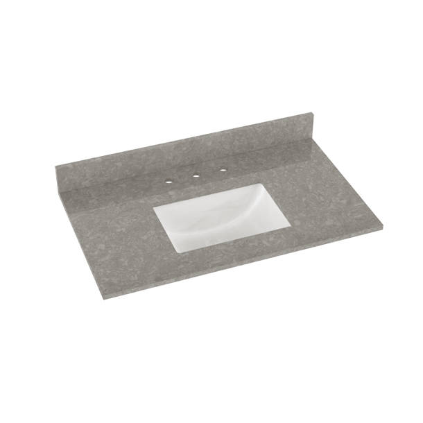 Winette 37" Quartz Single Bathroom Vanity Top with Sink & Reviews | Wayfair
