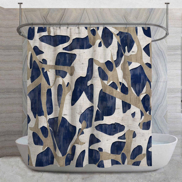 Rosecliff Heights Camouflage Shower Curtain -Natureinspired pattern ...