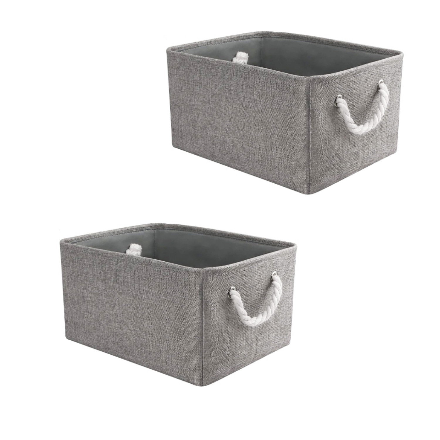 Latitude Run® 2 Pack Grey Fabric Storage Cubes - Wayfair Canada