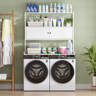 HTOCINQ Washer Dryer Countertop Laundry Guard With Laundry Room Shelf ...