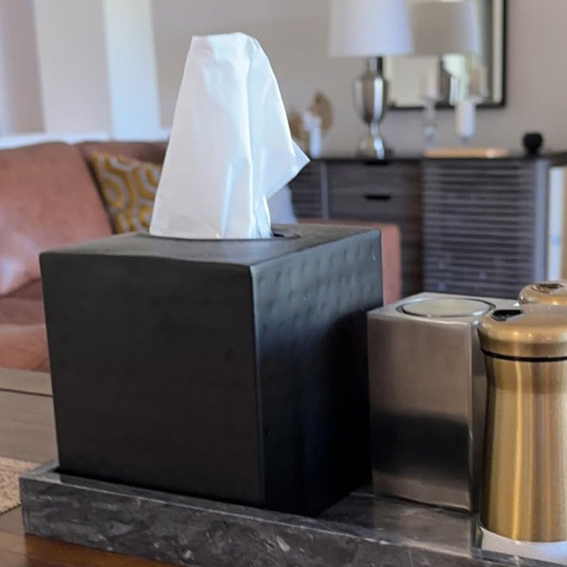 17 Stories Tissue Box Square Cover Holder & Dispenser,Decorative Tissue ...