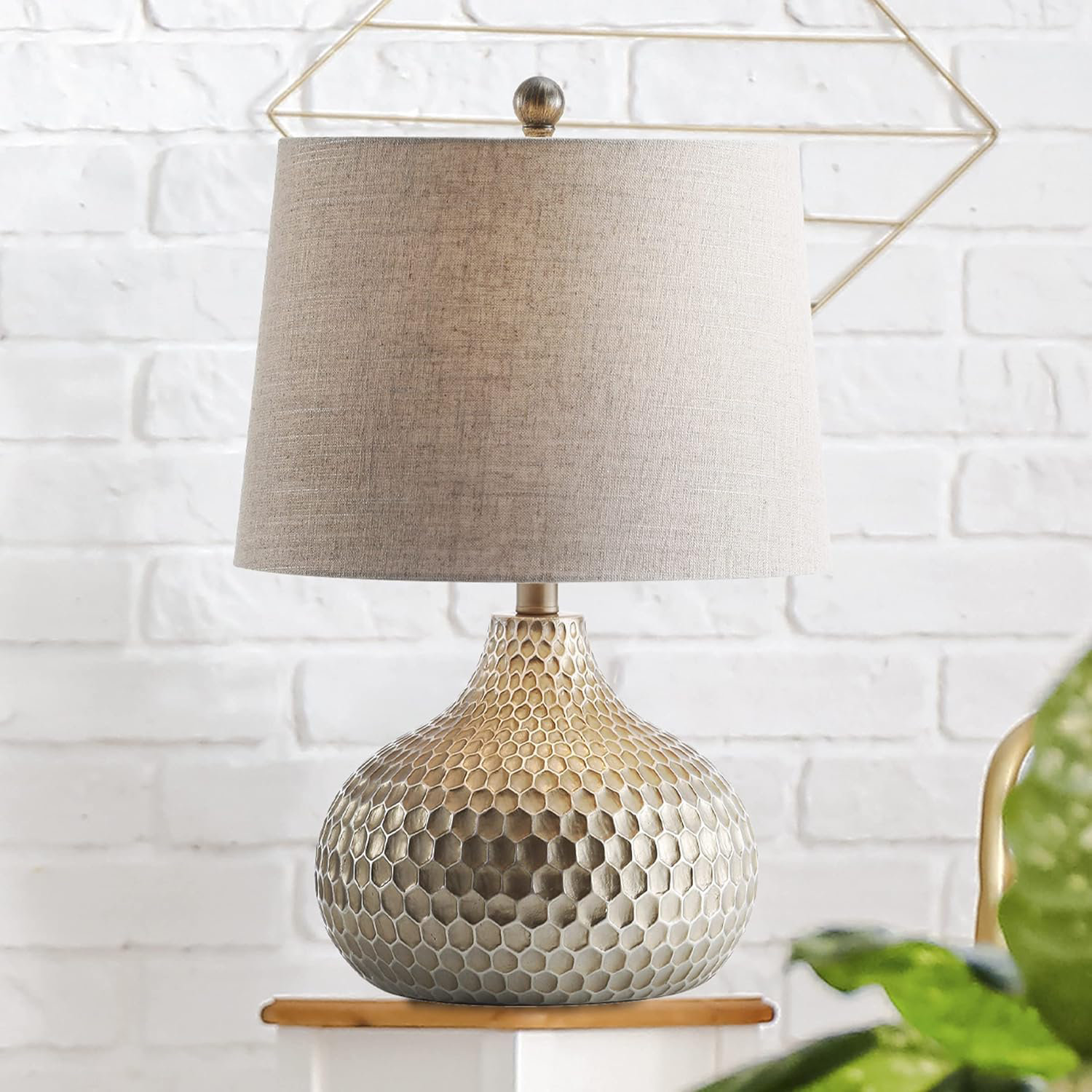 Rosdorf Park Contemporary Led Table Lamp With Honeycomb Design ...