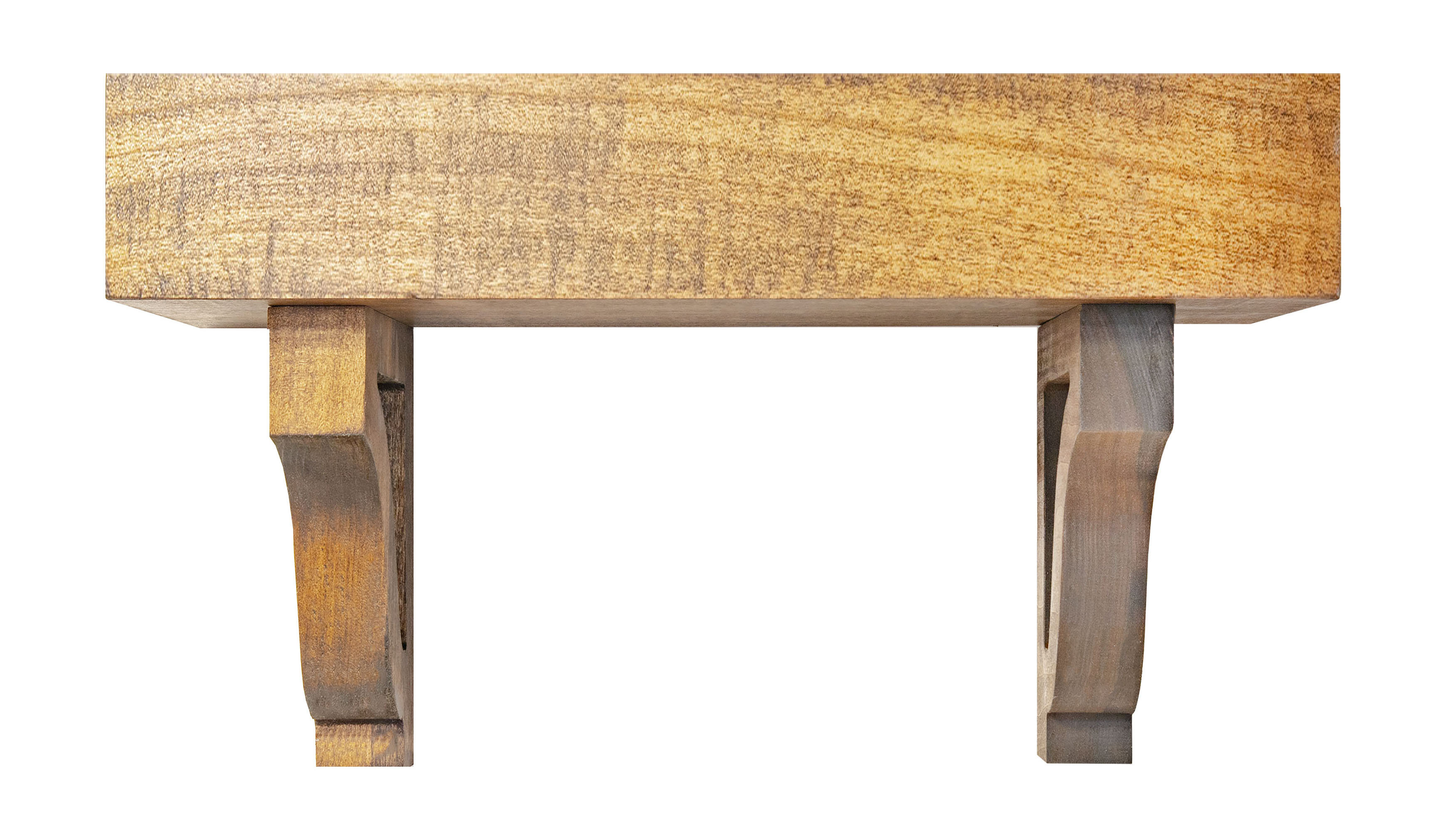 One Allium Way® Poplar Floating Shelves W/Corbels | Wayfair