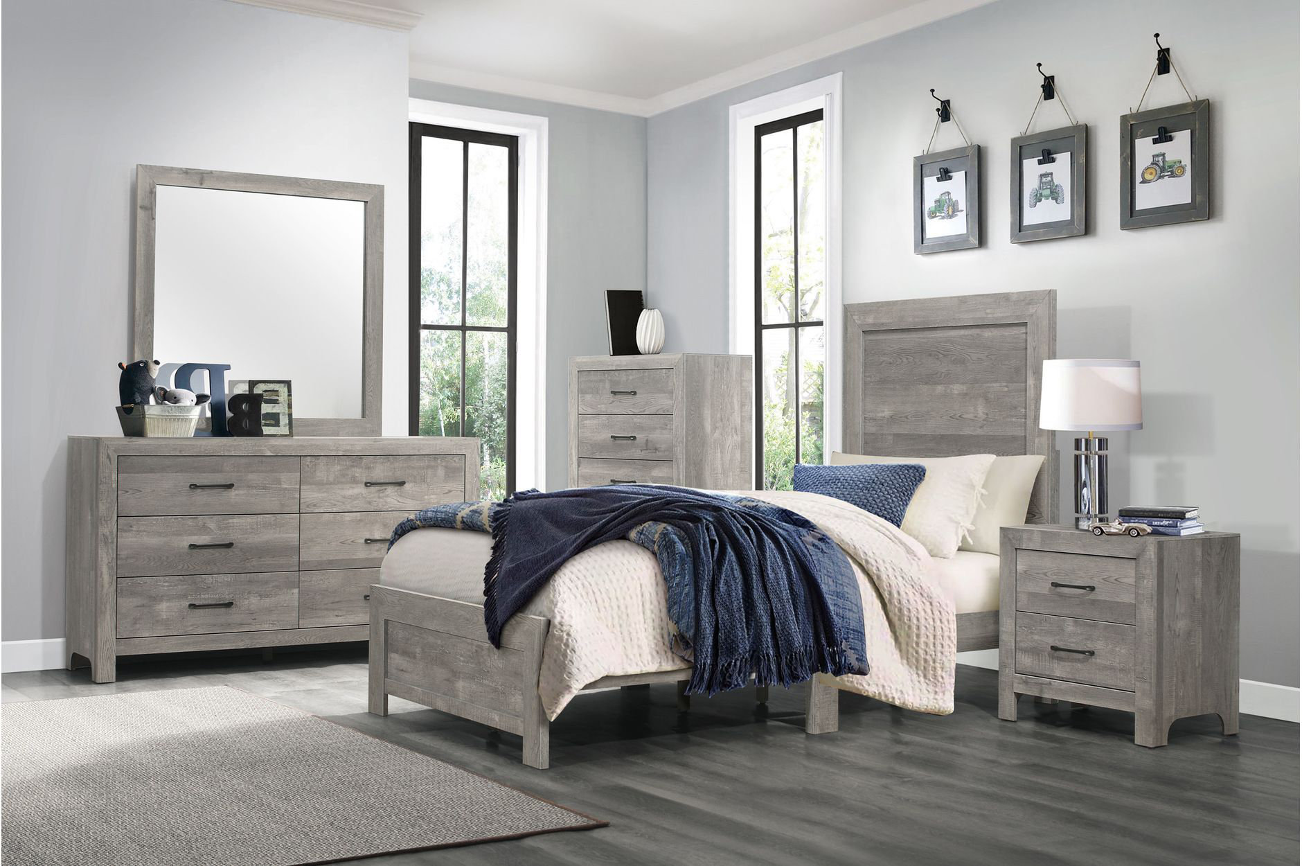 Millwood Pines Eniel Queen Platform 3 Piece Bedroom Set | Wayfair