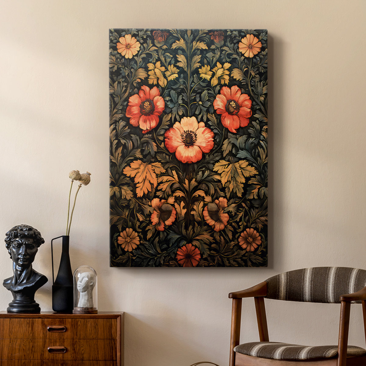 Astoria Grand WM MORRIS Series III -Premium Gallery Wrapped Canvas ...