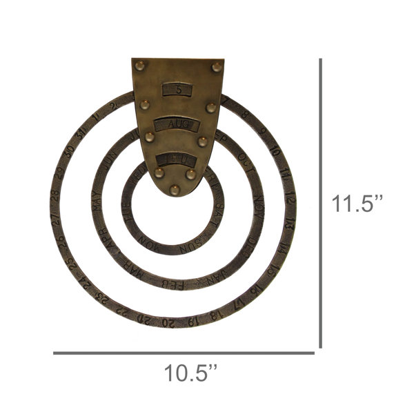 Trent Austin Design® Perpetual Circular Calendar Wall Décor & Reviews ...