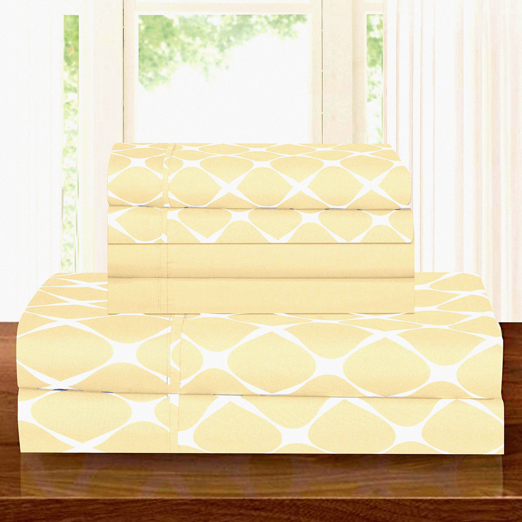BRBCA Milano Trellis Luxury Cozy Bedding Set - Softest 6-Piece Queen ...
