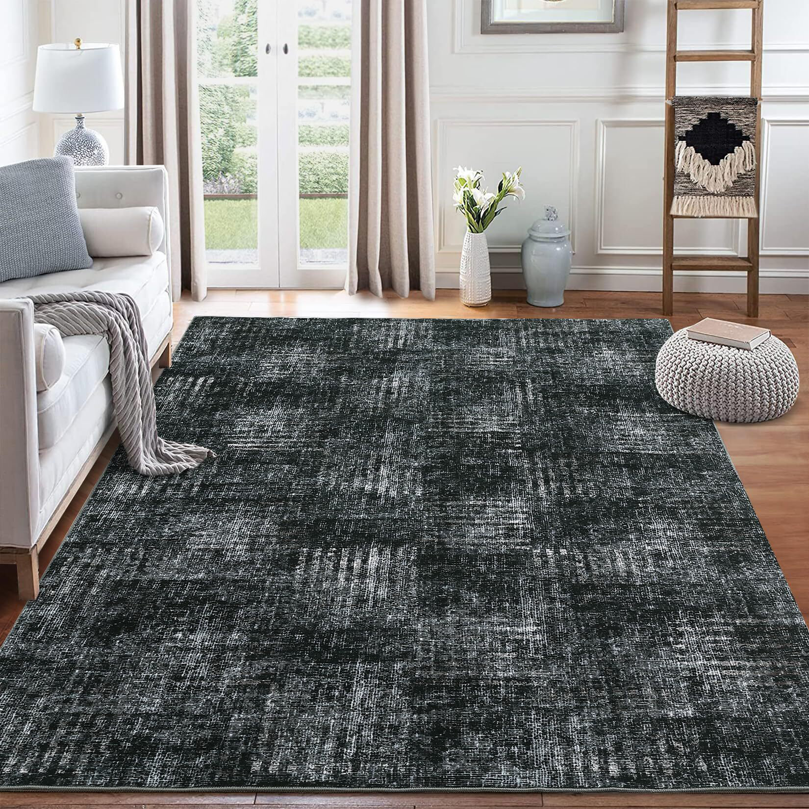 Wrought Studio™ Washable Area Rug 9X12 Rug For Living Room Modern ...