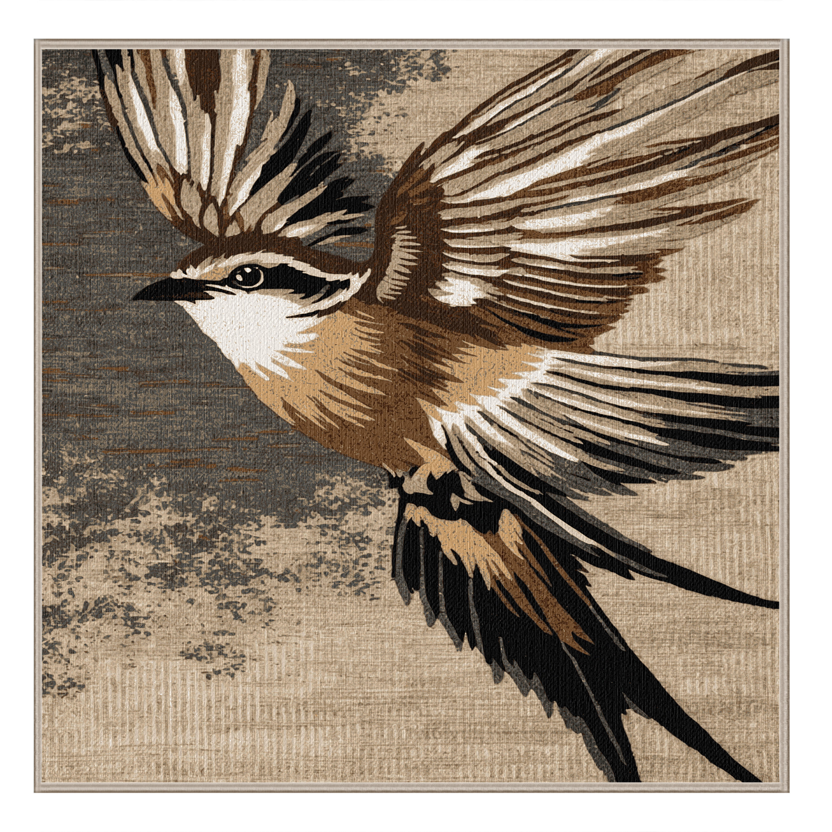 Hokku Designs Washable African Palm Swift Birds Area Rug | Wayfair