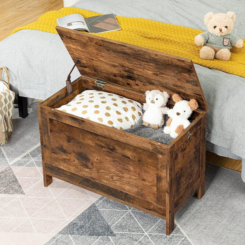 Winston Porter Val Blanket Storage Chest with Flip Top & Reviews | Wayfair