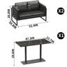 Industrial Style Sofa Industrial container style table and chairs set ...