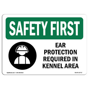 SignMission Safety First Ear Protection Required Sign | Wayfair