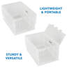 Mount-It! Folding Plastic Storage Crate, Collapsible Utility ...
