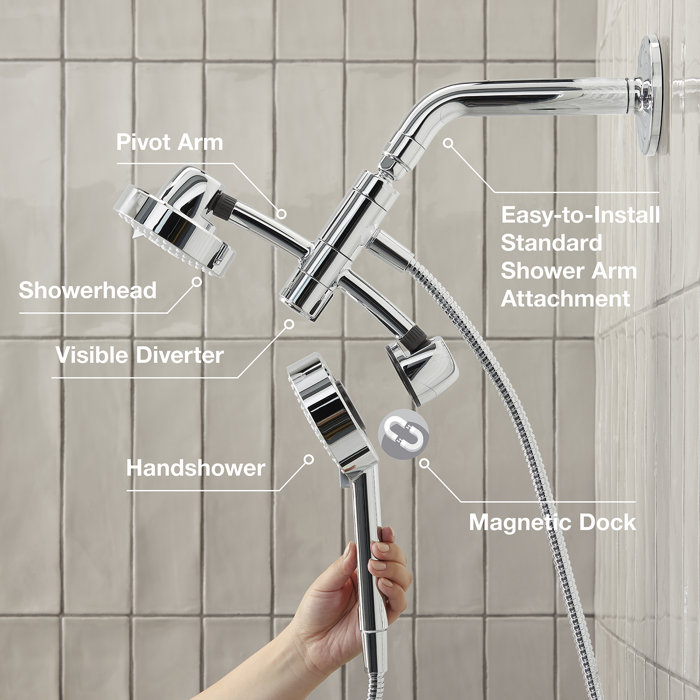 Kohler Awaken 2-In-1 Multifunction Shower Combo Kit, Showerhead and ...