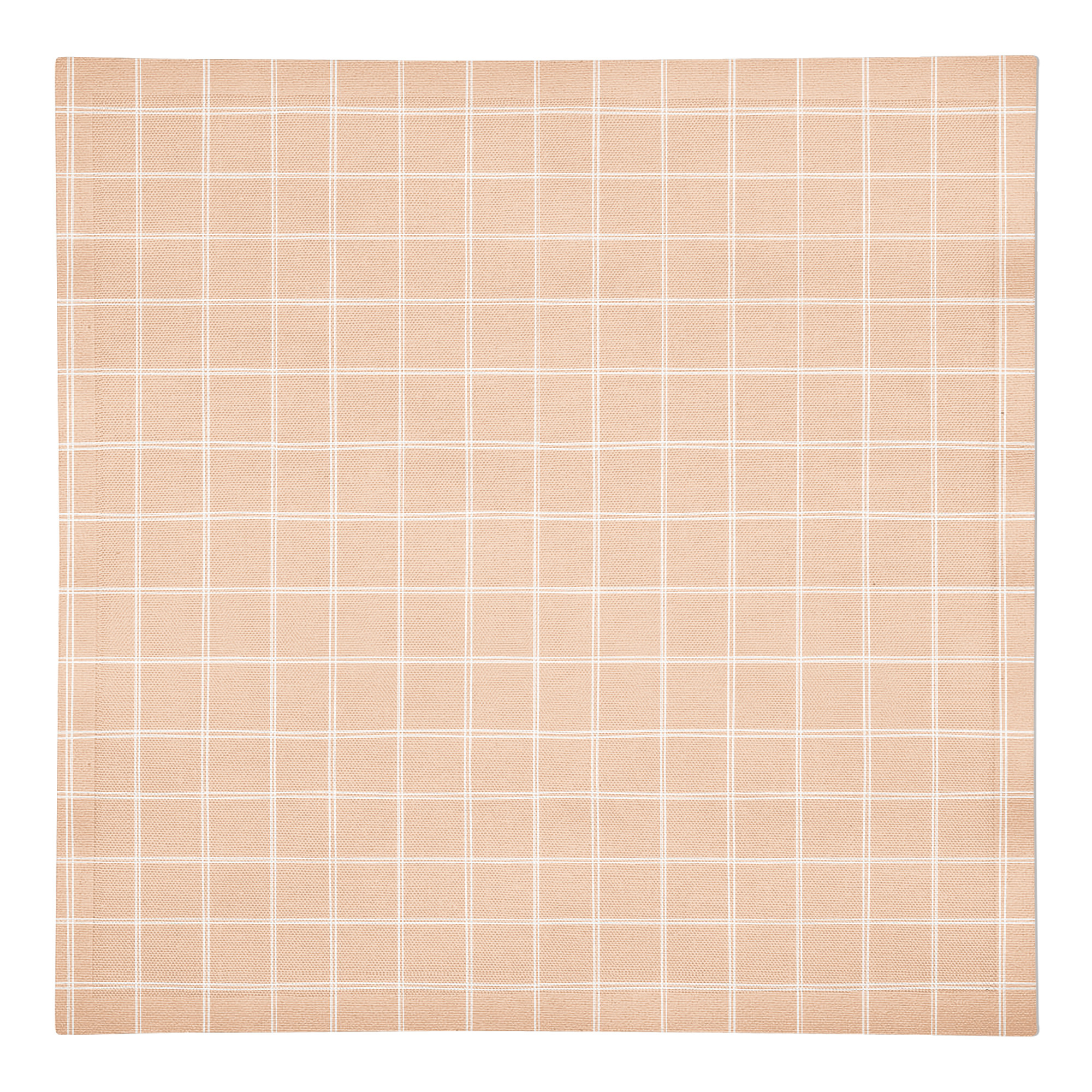 Gracie Oaks Ilenna Peach Grid 10" Napkin | Wayfair