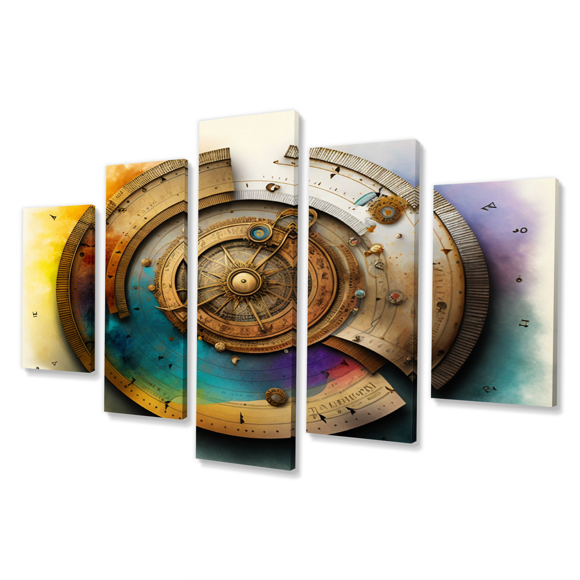 Trinx Cosmic Cartography Vintage Illustration I - Astrology Canvas ...