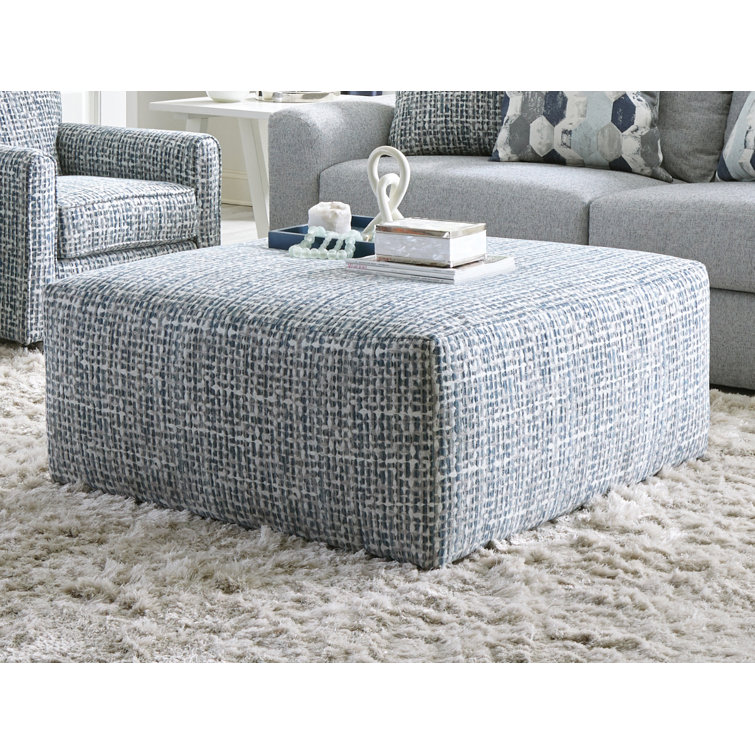 Wade Logan® Brytanni 41" Square Upholstered Cocktail Ottoman & Reviews ...