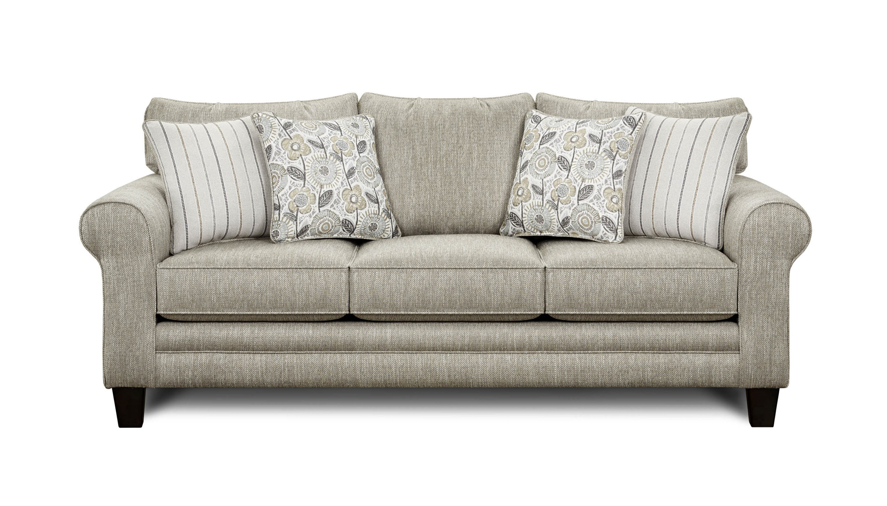 Lark Manor™ Aravis 88" Rolled Arm Sofa Bed with Reversible Cushions ...